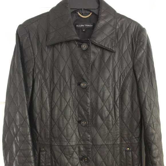 Ellen Tracy | Jackets & Coats | Ellen Tracy Womens Black Quilted ...
